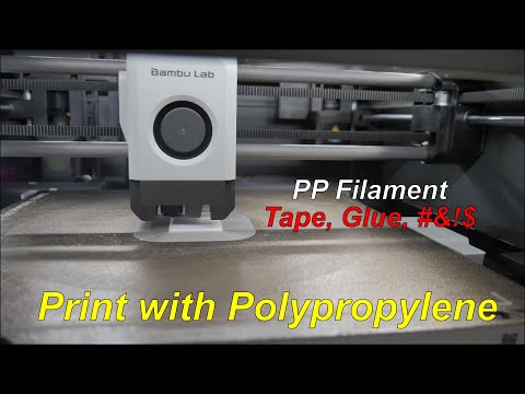 Printing with Polypropylene or PP Filament