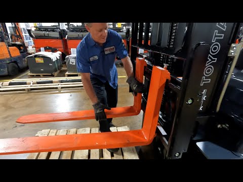 How to Remove & Install Forks on a Forklift