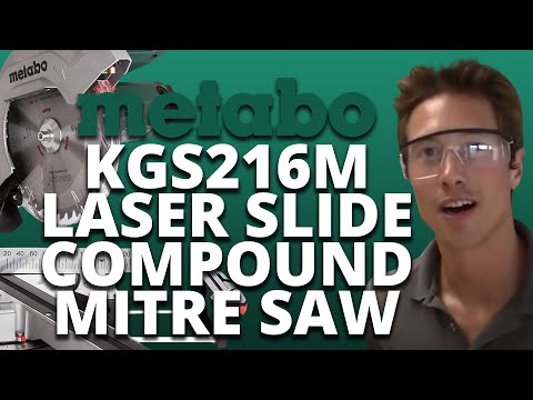 Metabo KGS216M Laser Slide Compound Mitre Saw | Toolstop Demo