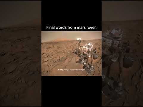 final words from Mars rover #shorts #fyp