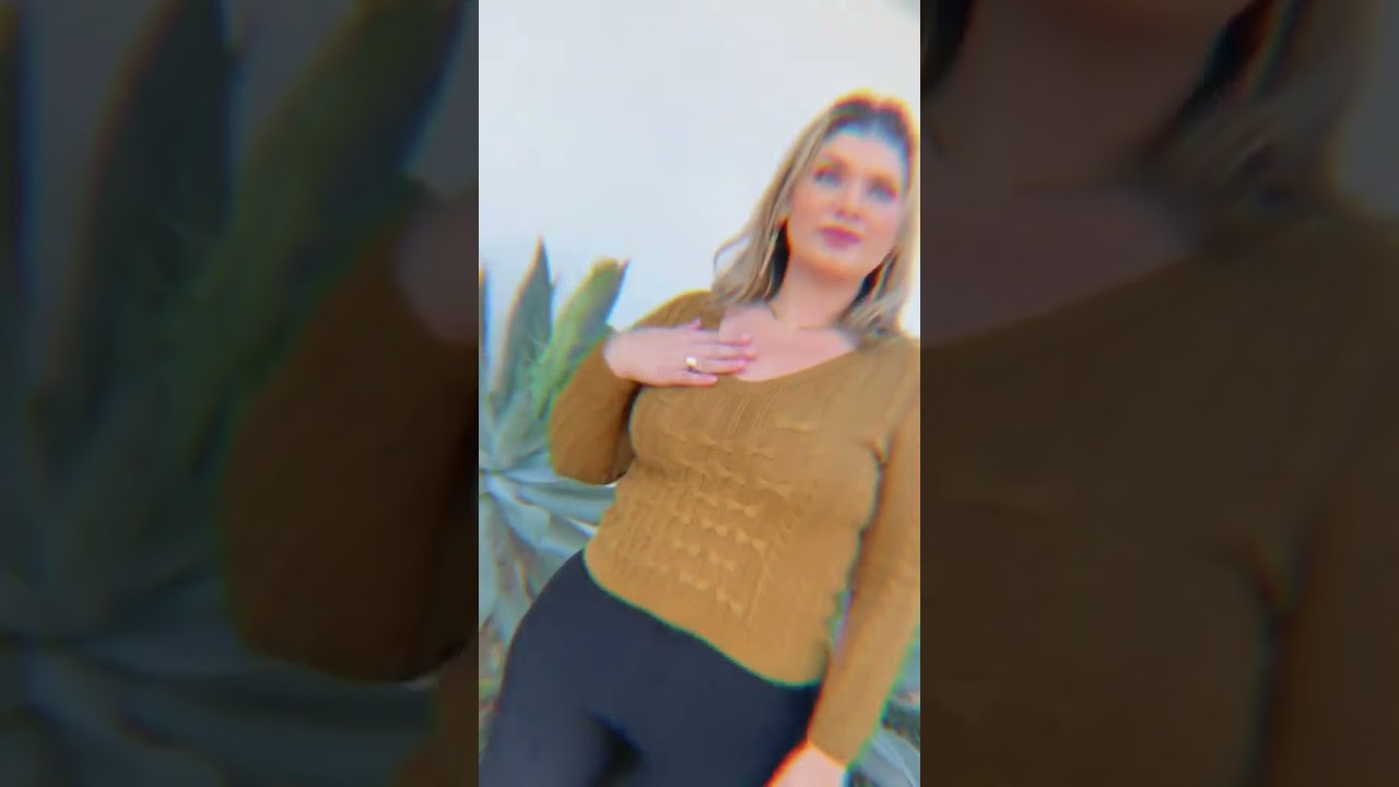 Blusa Tricot Poliéster Decote V Lacinhos - GM 832 - Tam G