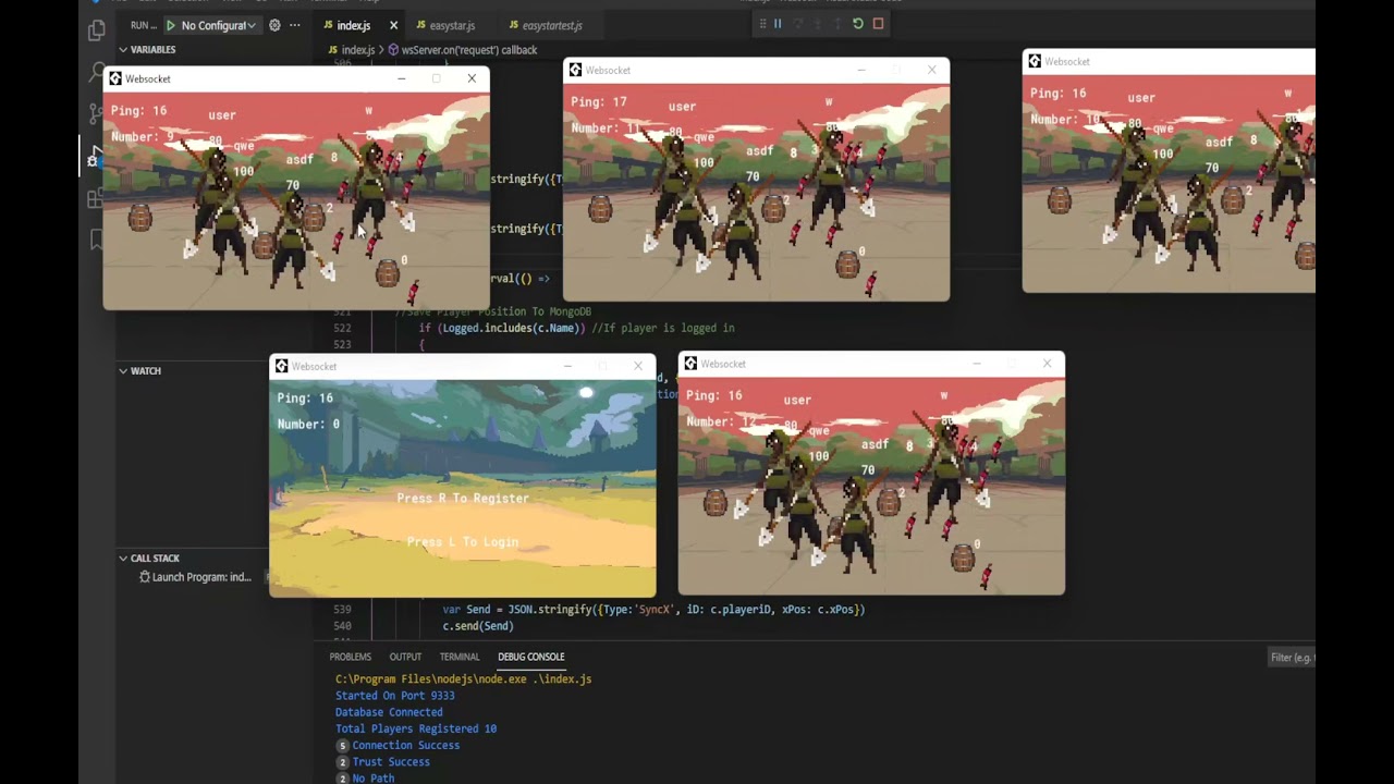 GameMaker NodeJS WebSocket