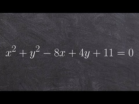 Find the center and radius of a circle by completing the square