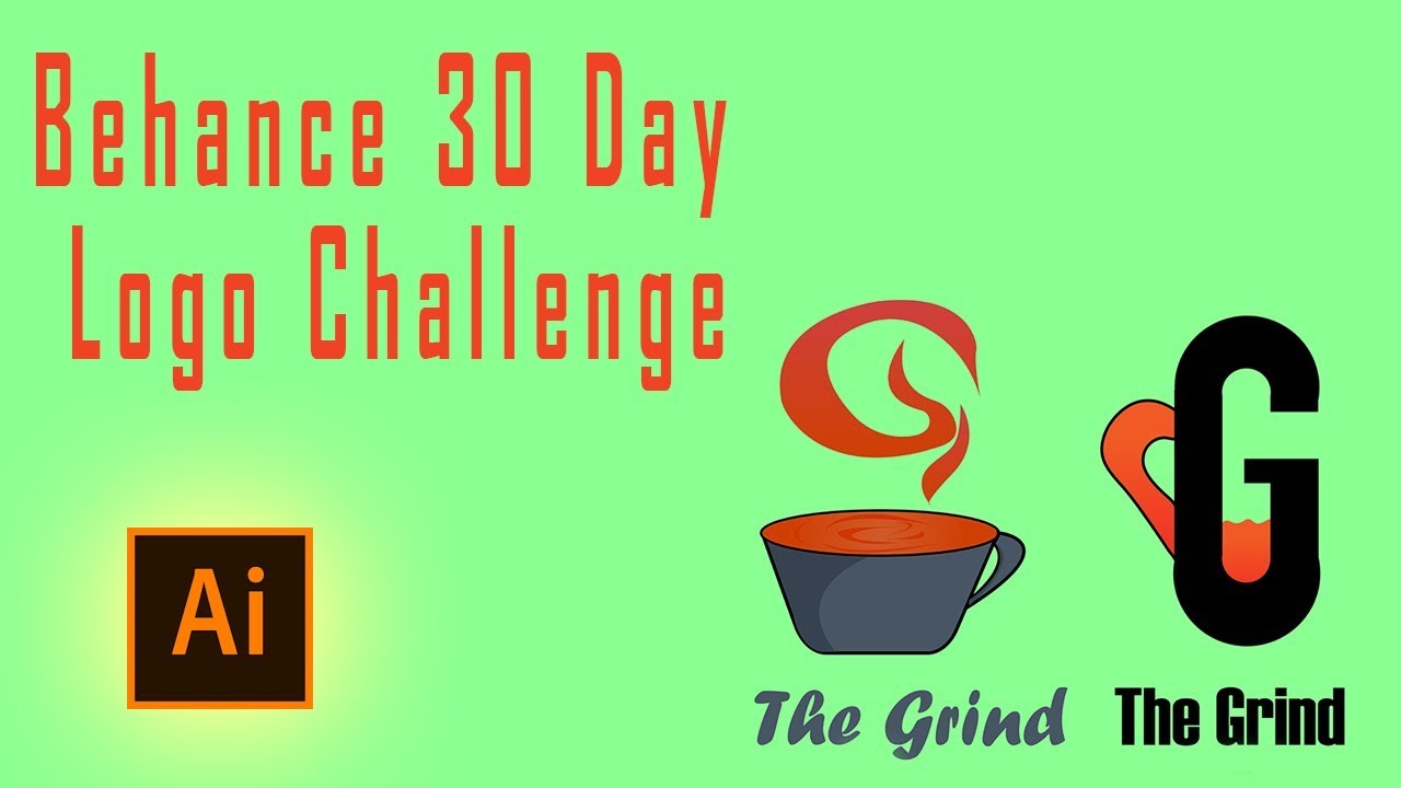 Behance 30 Day Logo Challenge The Grind// How to make a Logo