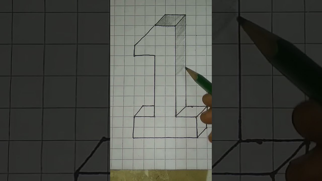 3D Drawing number 1 #3Ddrawing #drawing