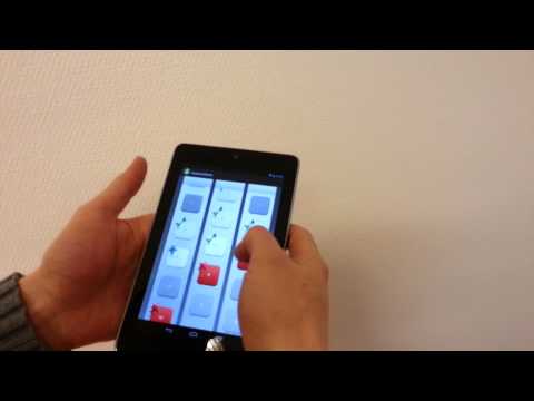 Pre-design prototype: Touch screen interface.