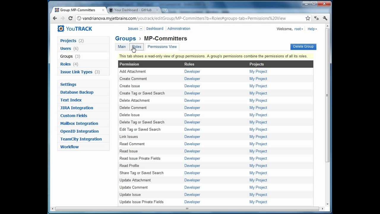 GitHub and YouTrack Integration