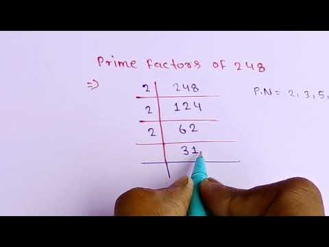 Prime factors of 248 - prime factorization ll prime factor kaise banaye ๐