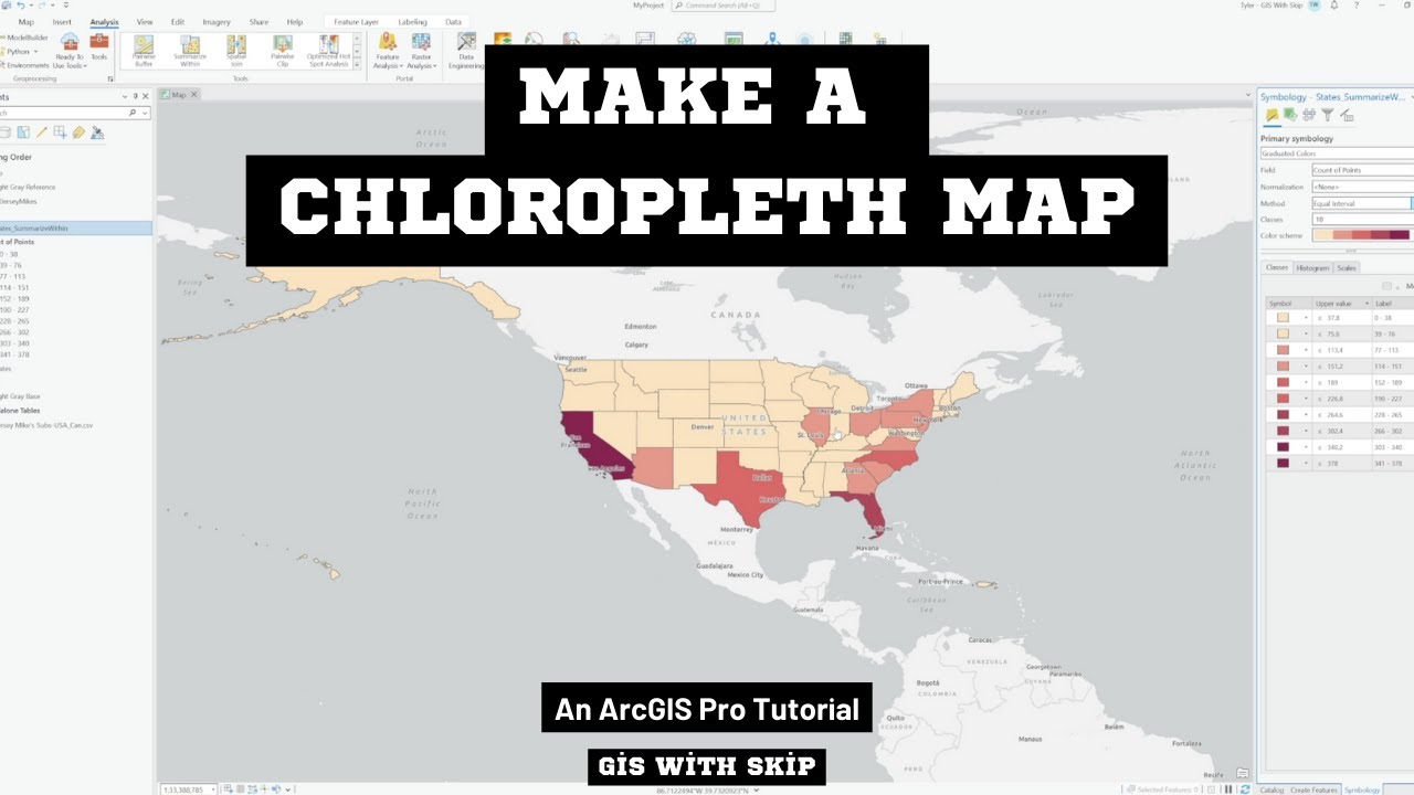 Make a Choropleth Map in ArcGIS Pro