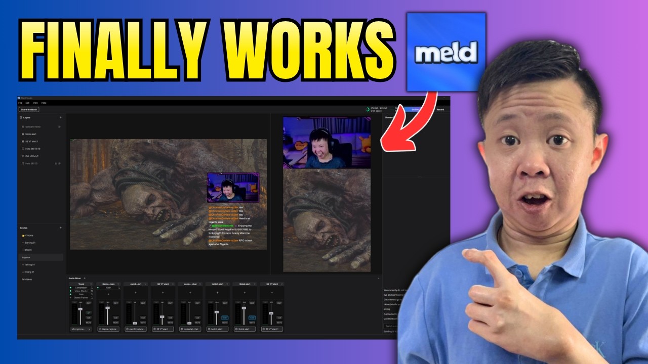 Meld Studio Full Setup Tutorial for Beginners - Vertical & Horizontal Streaming