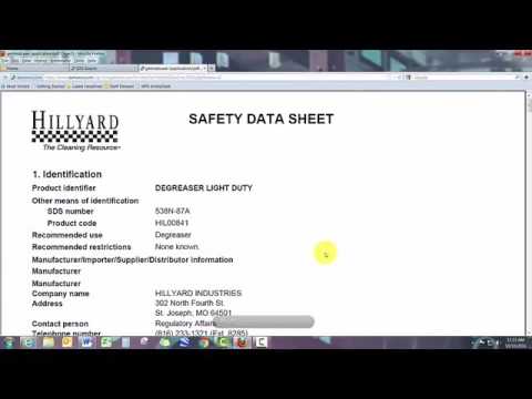 How to find Safety Data Sheets online