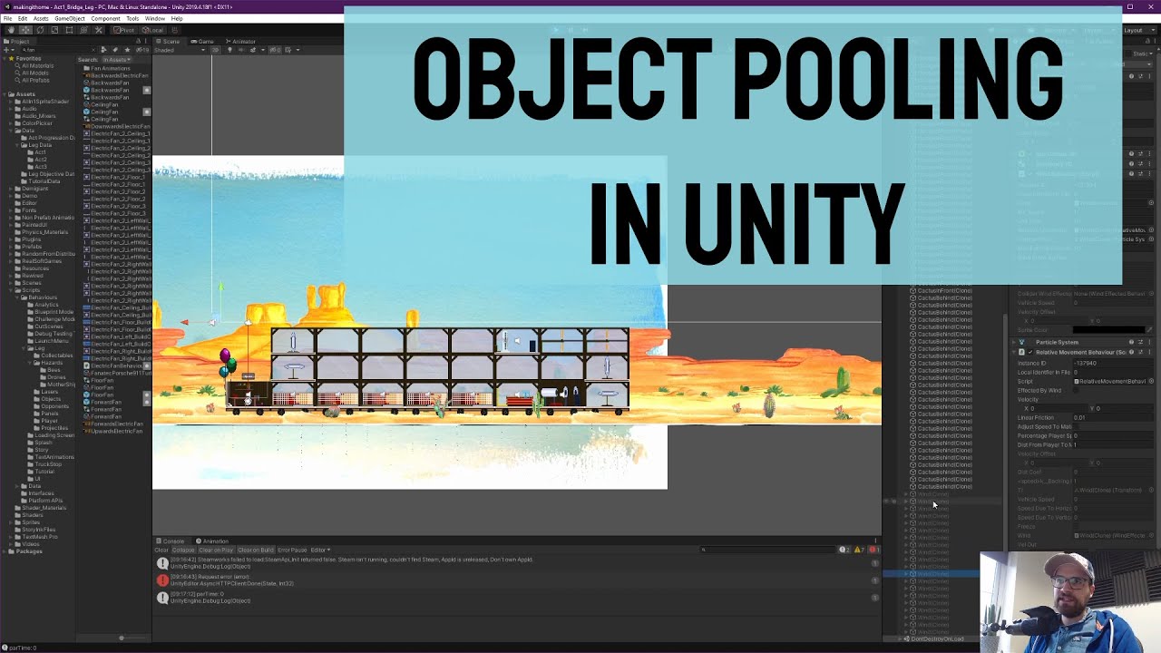 Object Pooling in Unity - Refactoring a Real Game