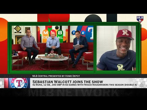 Texas Rangers prospect Sebastian Walcott joins MLB Central