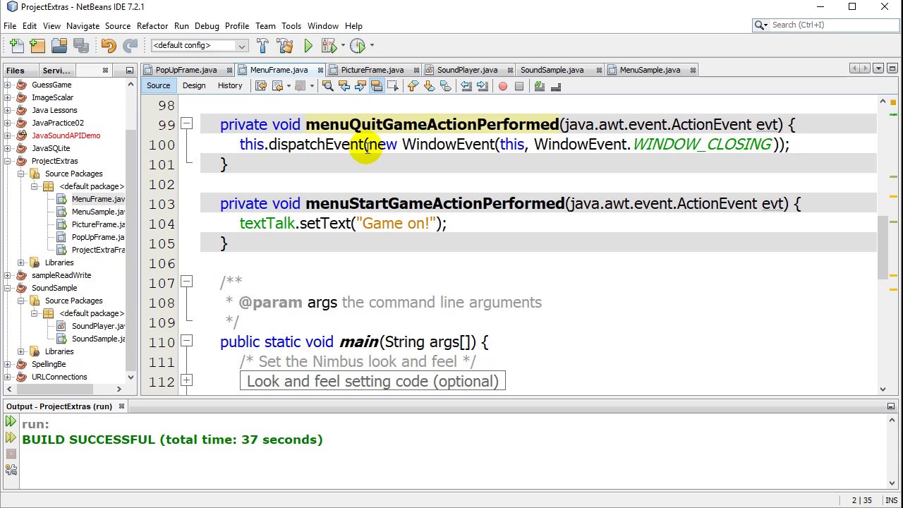 Java How to Close JFrame