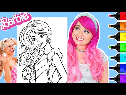 Coloring Barbie Purse GIANT Coloring Page | Ohuhu Art Markers