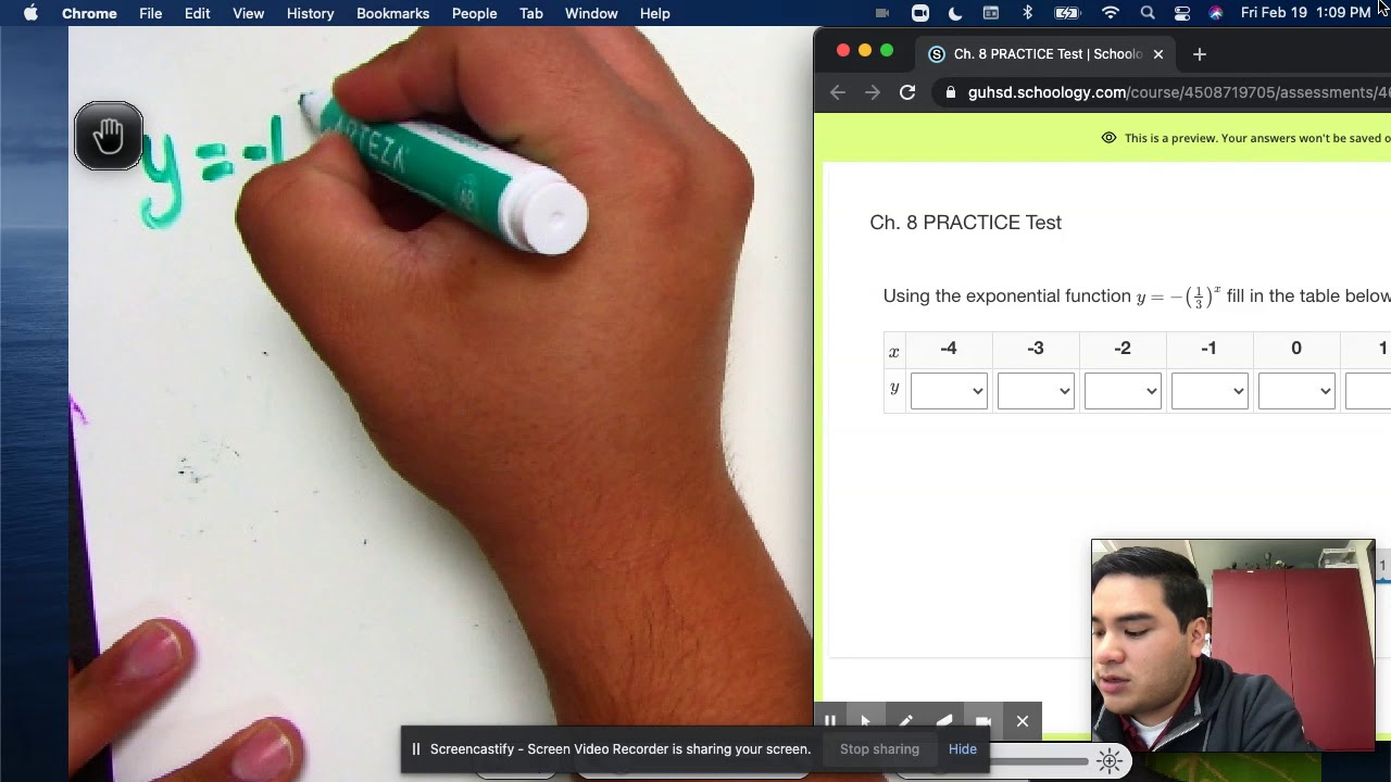 IM1 - Ch. 8 Practice Test #1