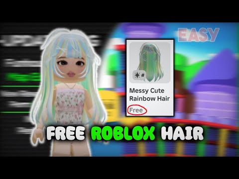 New FREE Roblox Hair! How to get the Messy Cute Rainbow Hair for 0 ROBUX!