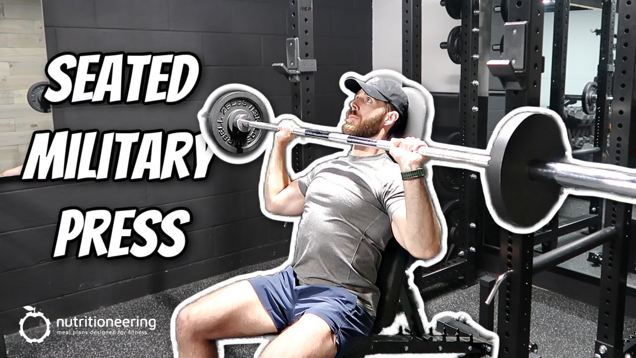 Seated Military Press with Barbell In Front