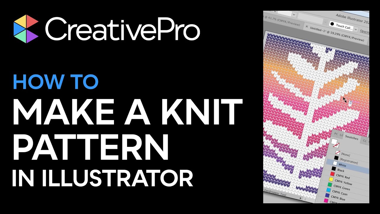 Illustrator: How to Make a Knit Pattern (Video Tutorial)