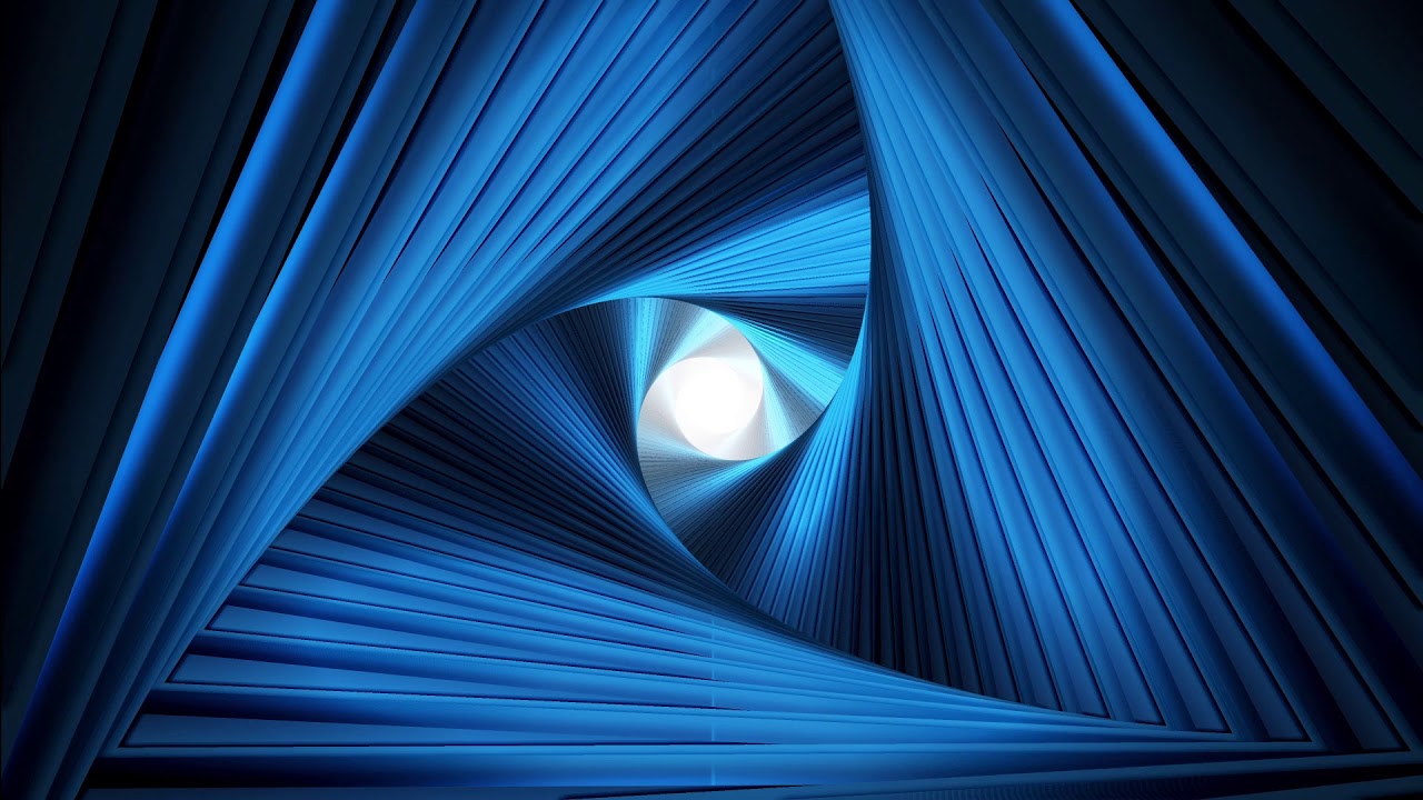 Abstract Twisted Triangle Tunnel Background