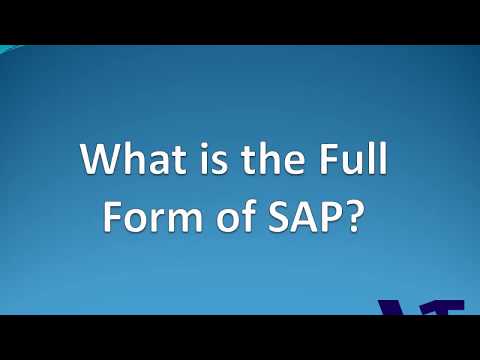 SAP Full Form | Full Meaning of SAP
