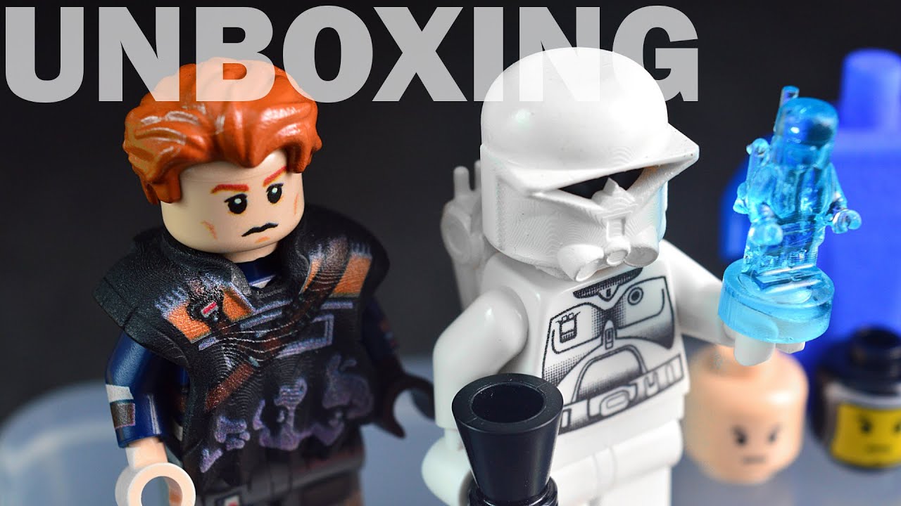 Unboxing RARE Custom LEGO Cal Kestis Minifigure and AWESOME Concept Boba Fett with HOLOGRAM!