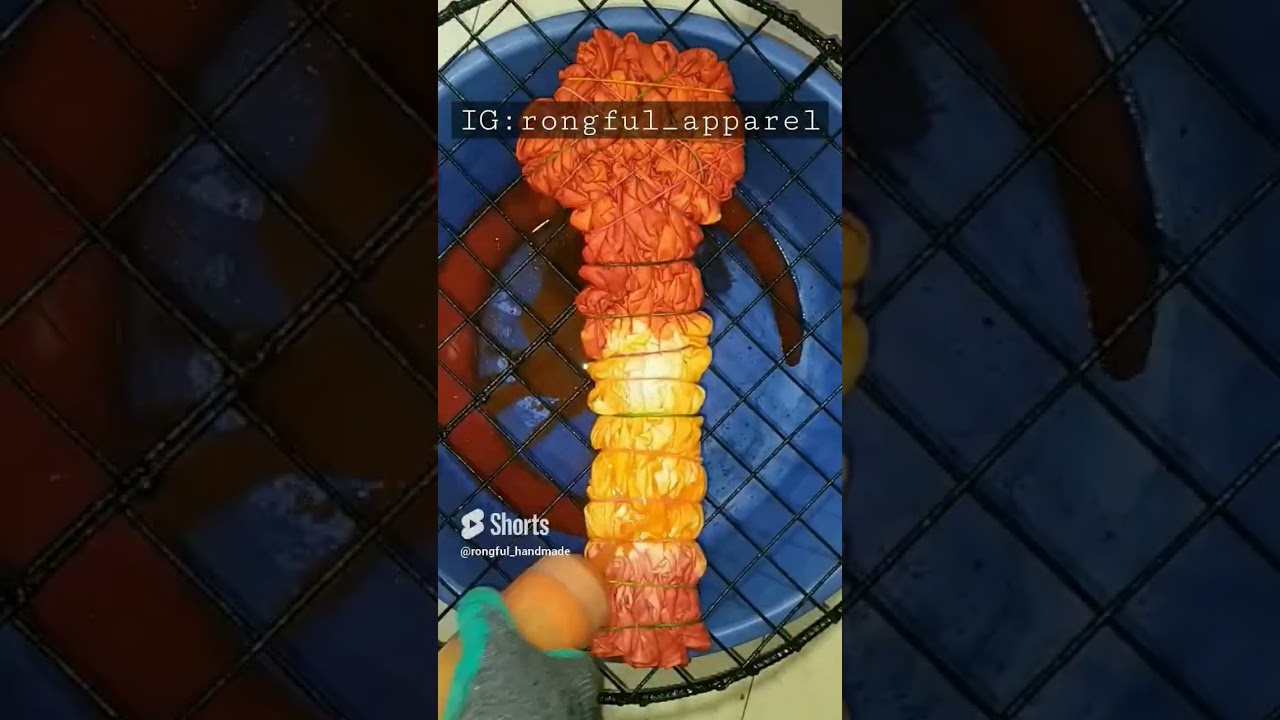 making of a sunset tie-dye tshirt #fashion #tiedye #art