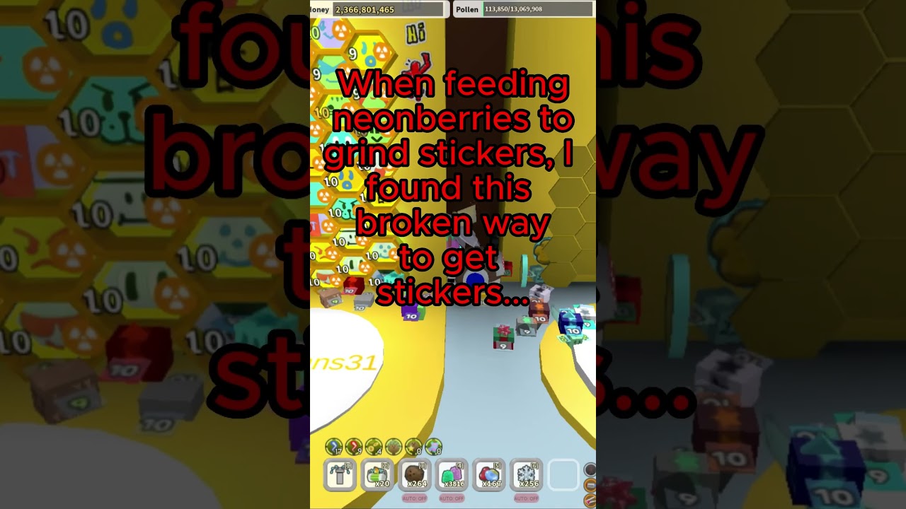 HOW TO GET *SLOT* STICKERS IN BEE SWARM SIMULATOR