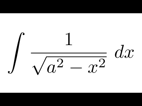 Integral of 1/sqrt(a^2-x^2) - Integrals ForYou
