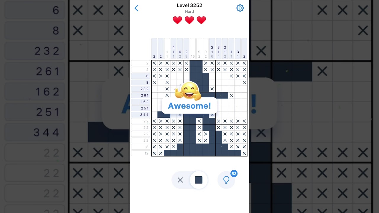 How I Solve This Nonogram Puzzle (Step-by-Step Walkthrough) #shorts