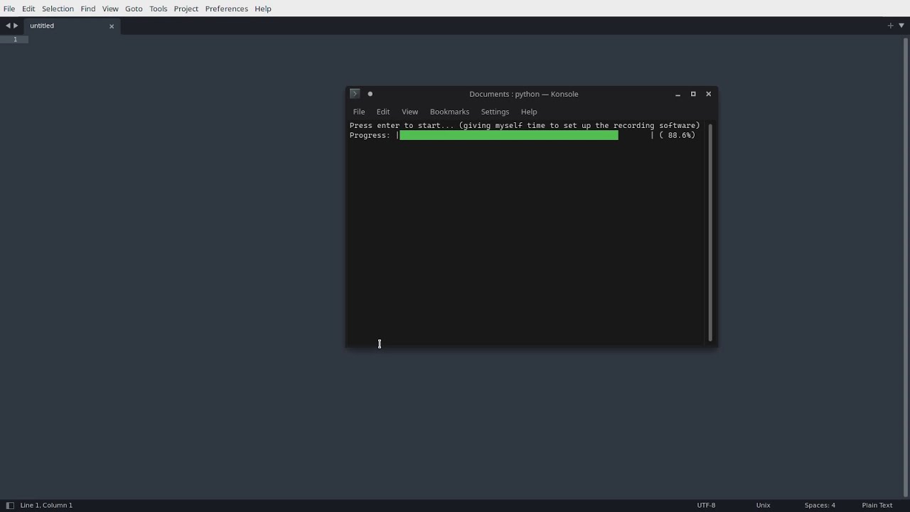 Responsive Terminal Progress Bar
