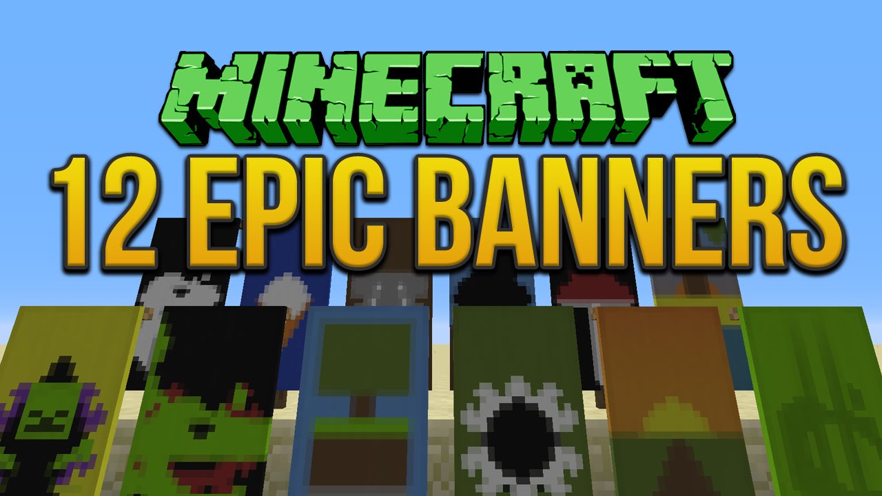 Minecraft: 12 Epic Banners Tutorial