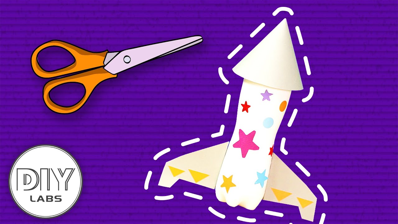 How to make a SPACE ROCKET using a Recycled Bottle | Fast-n-Easy | DIY Labs