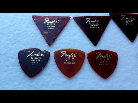Fender Triangle Picks Shell Set Thin iMuso