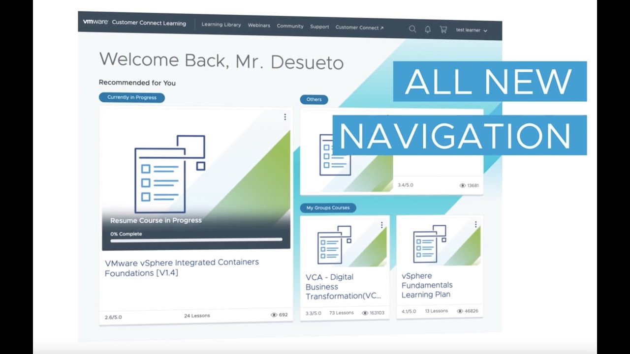 The All-New VMware Customer Connect Learning (VCCL)