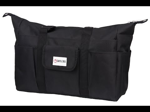 Utility Tote and Nurse Bag - 14 Outside and 7 Inside Pockets - Laptop Compartment - L18"xW7"xH14"