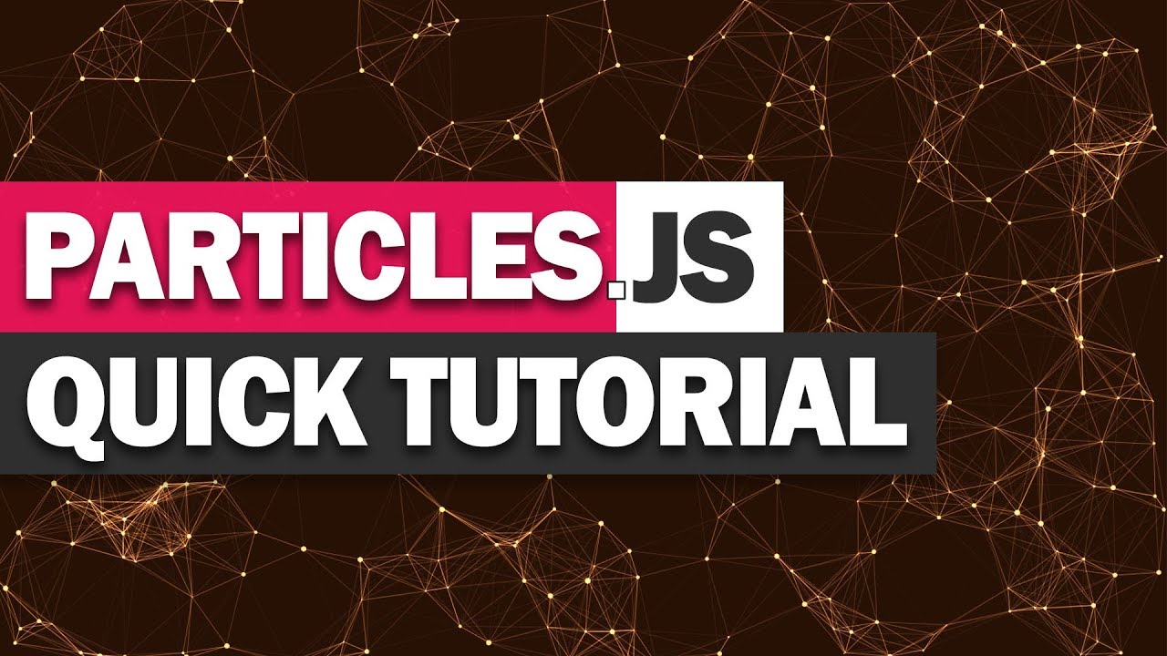 Particles.js Tutorial | 3 Minutes Crash Course | Javascript Particle Effect