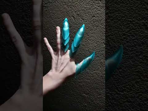 🐉 Dragon claws fantasy cosplay articulated finger armor stl files・ 3D ...