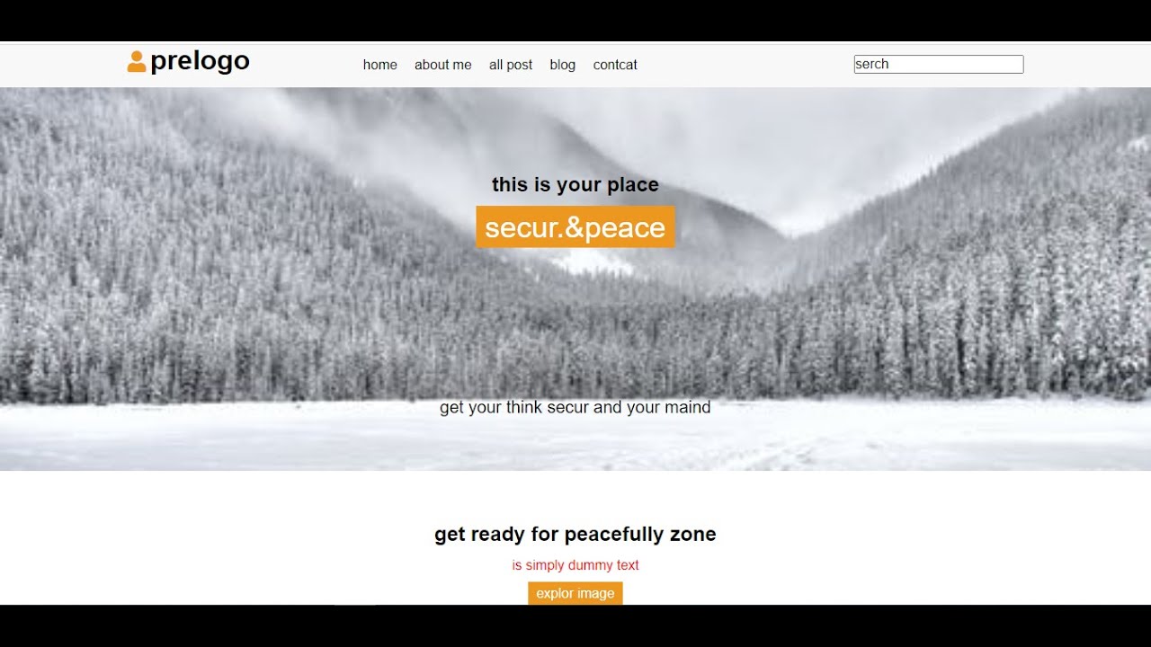 second Project html / css part1