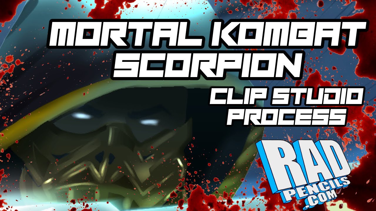 Mortal Kombat Scorpion Clip Studio Paint Process