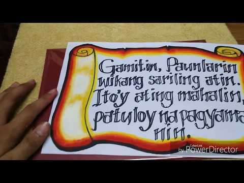 Buwan ng Wika 2019 "Slogan Makingn ideas"