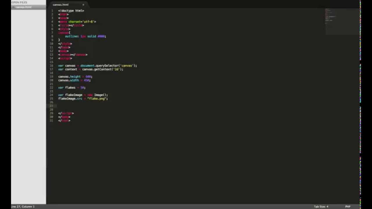JavaScript Canvas Tutorial - Particle Generator