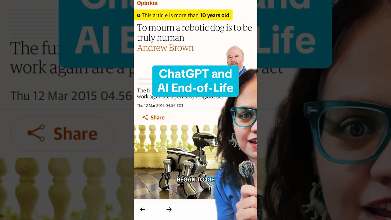AI end-of-life: ChatGPT 4, Aibo robot dogs, and the Soulmate companion chatbot.