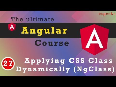 Learn Angular 9 Tutorial 27 Applying CSS Classes Dynamically with ngClass - Mind Luster
