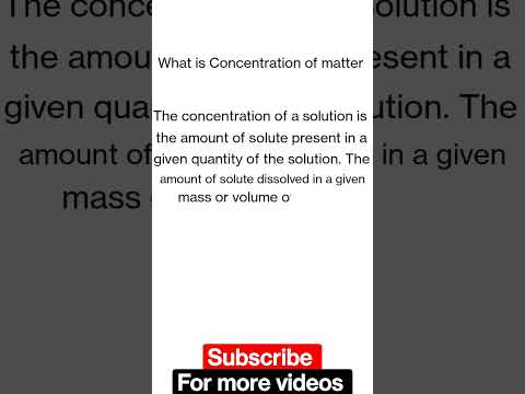 what is concentration of solution | class 9 ncert science ch 2 |concentration | #ytshortsindia