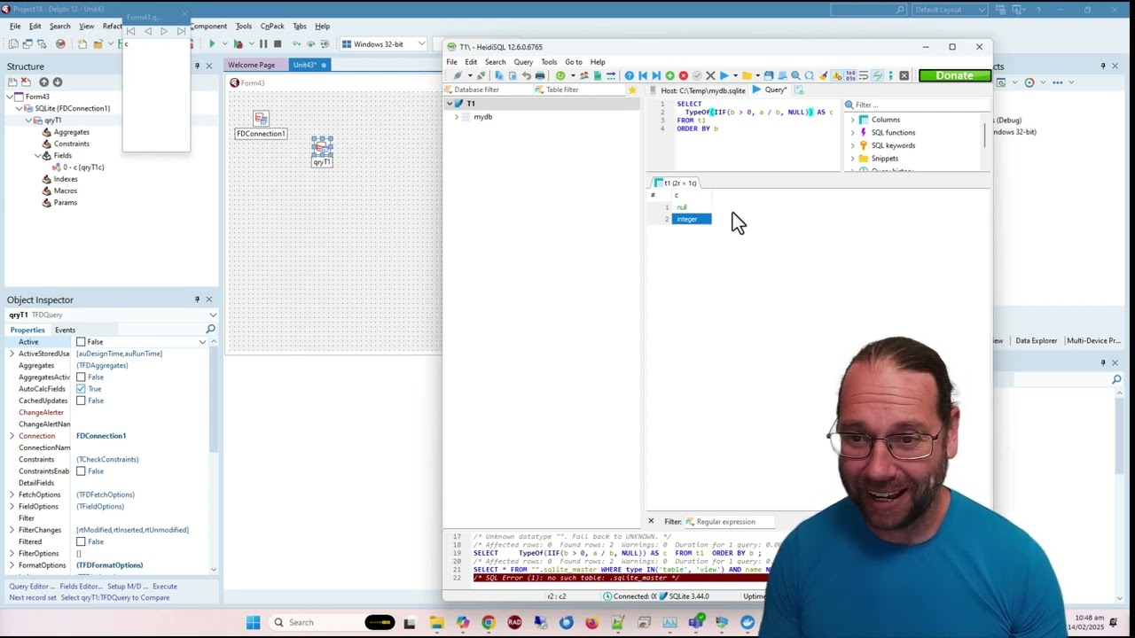 SQLite Type Headaches - Delphi 243