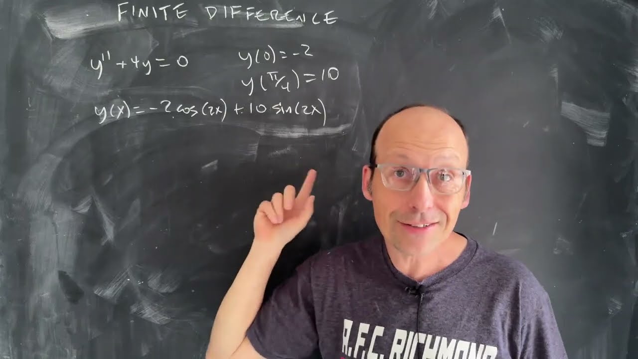 Python Math Physics: Solving Boundary Value Diff EQ with the Finite Difference Method