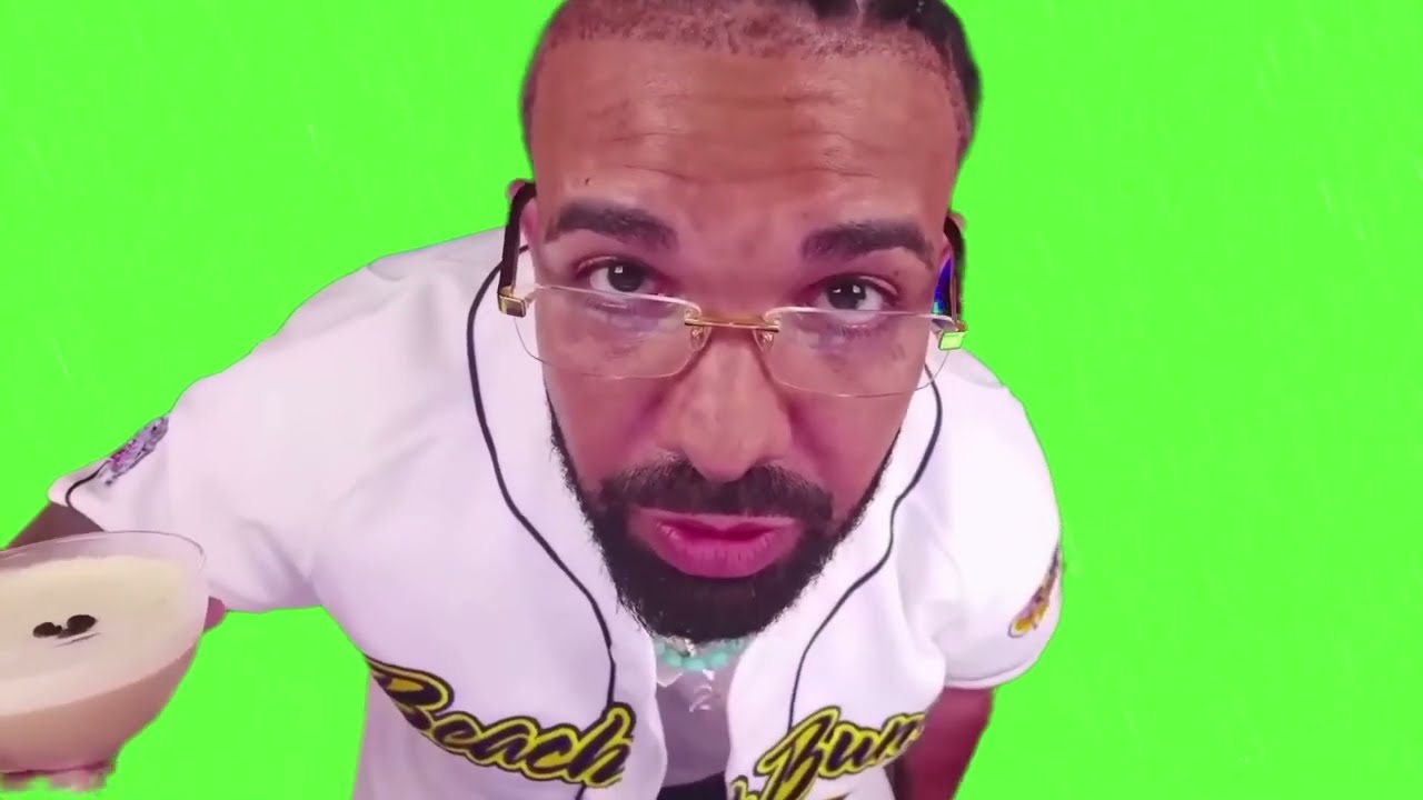 Drake with a message: to the nonbelievers, the underachievers, the tweet & deleters. Green Screen