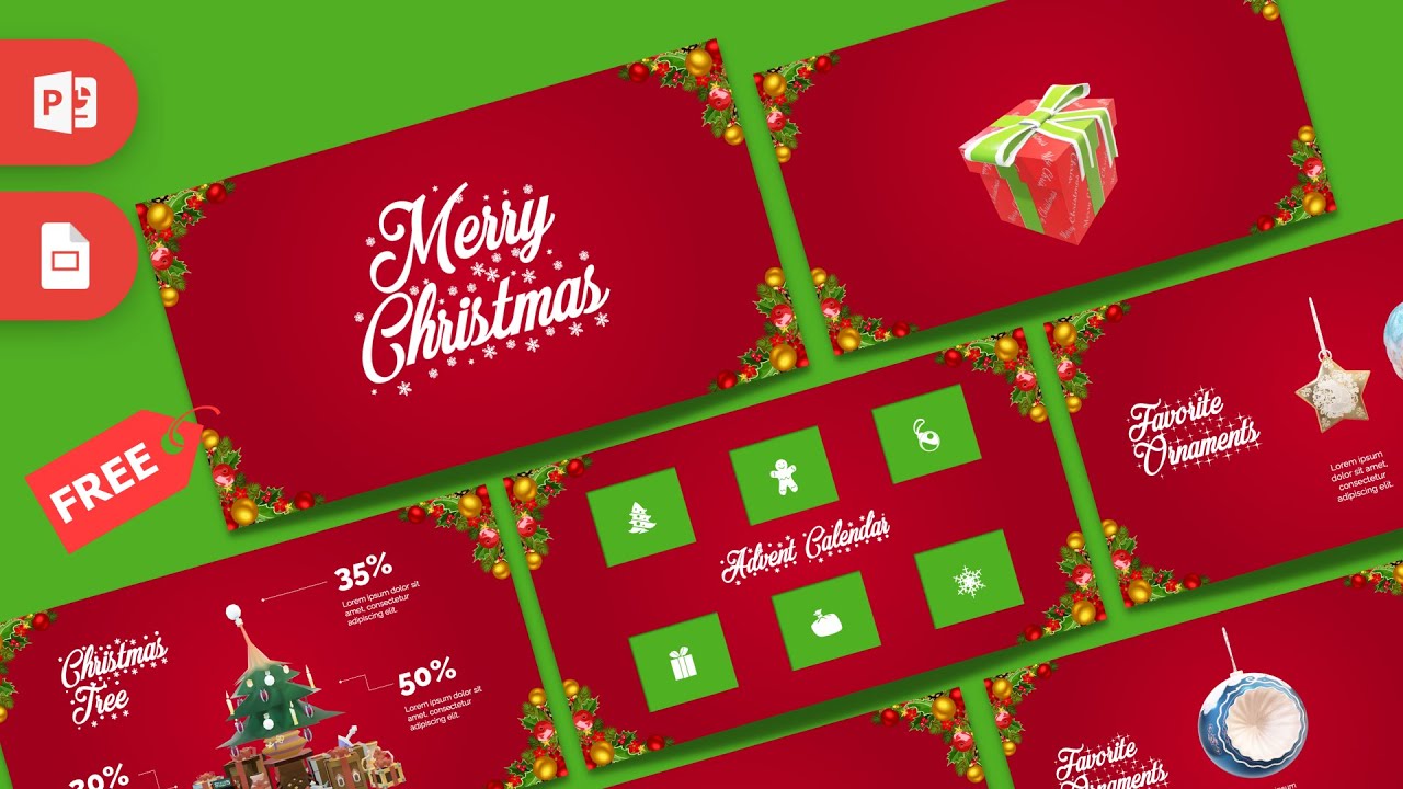 Animated Christmas PowerPoint Template