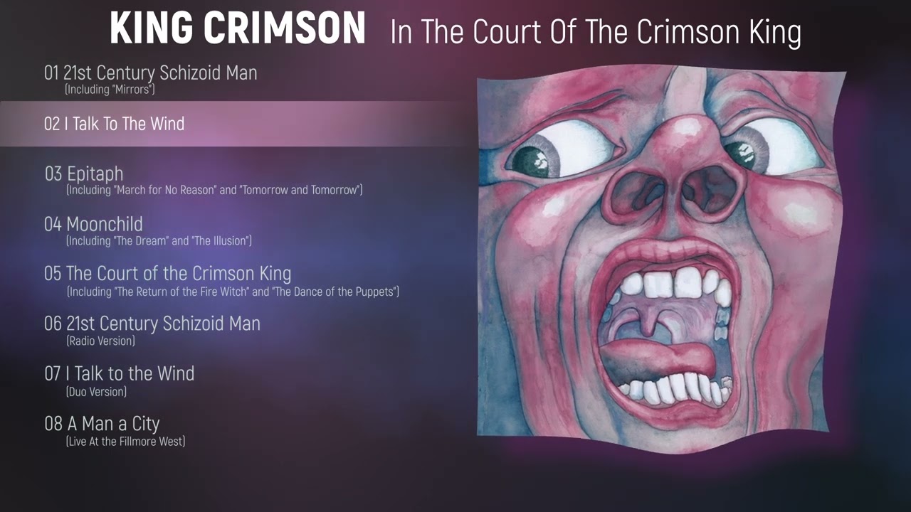 King Crimson - In The Court Of The Crimson King (Album Visualiser)